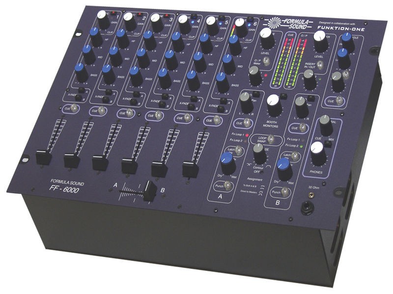 Formula Sound FF-6000: 6 Channels DJ mixer with Linear Faders - Bekafun