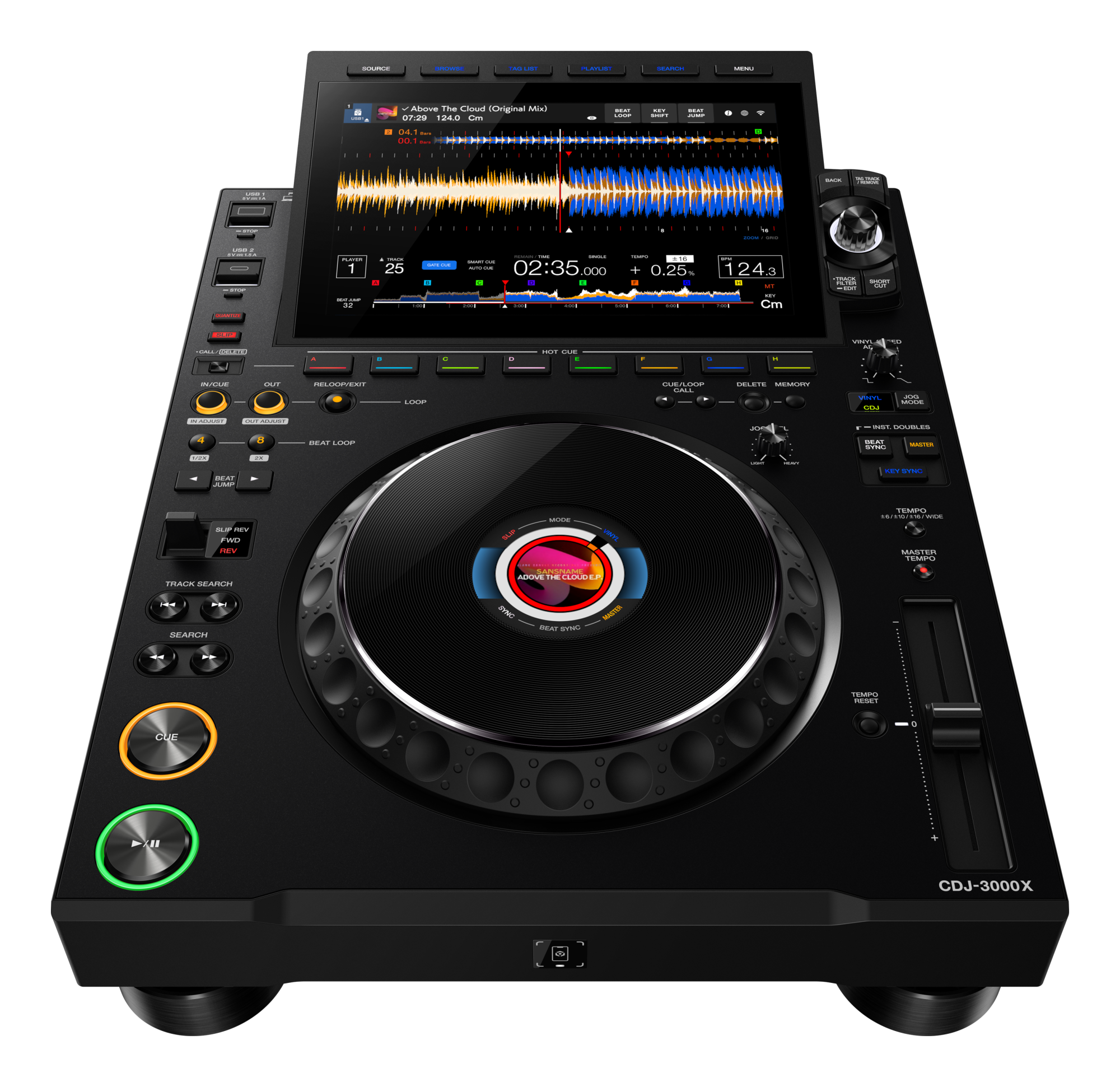 AlphaTheta CDJ-3000x - Pro DJ Multiplayer with 10-1" Touchscreen - Bekafun